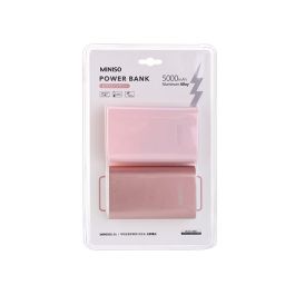 Aluminum Alloy Power Bank 5000 mAh Model: PB52 (Rose Gold) - MINISO
