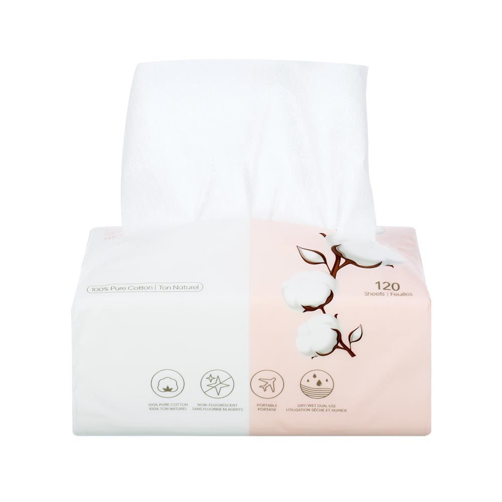 Facial Cleansing Tissue 120 Sheets - MINISO