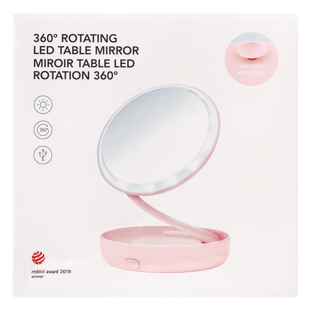 360° Rotating LED Table Mirror - MINISO
